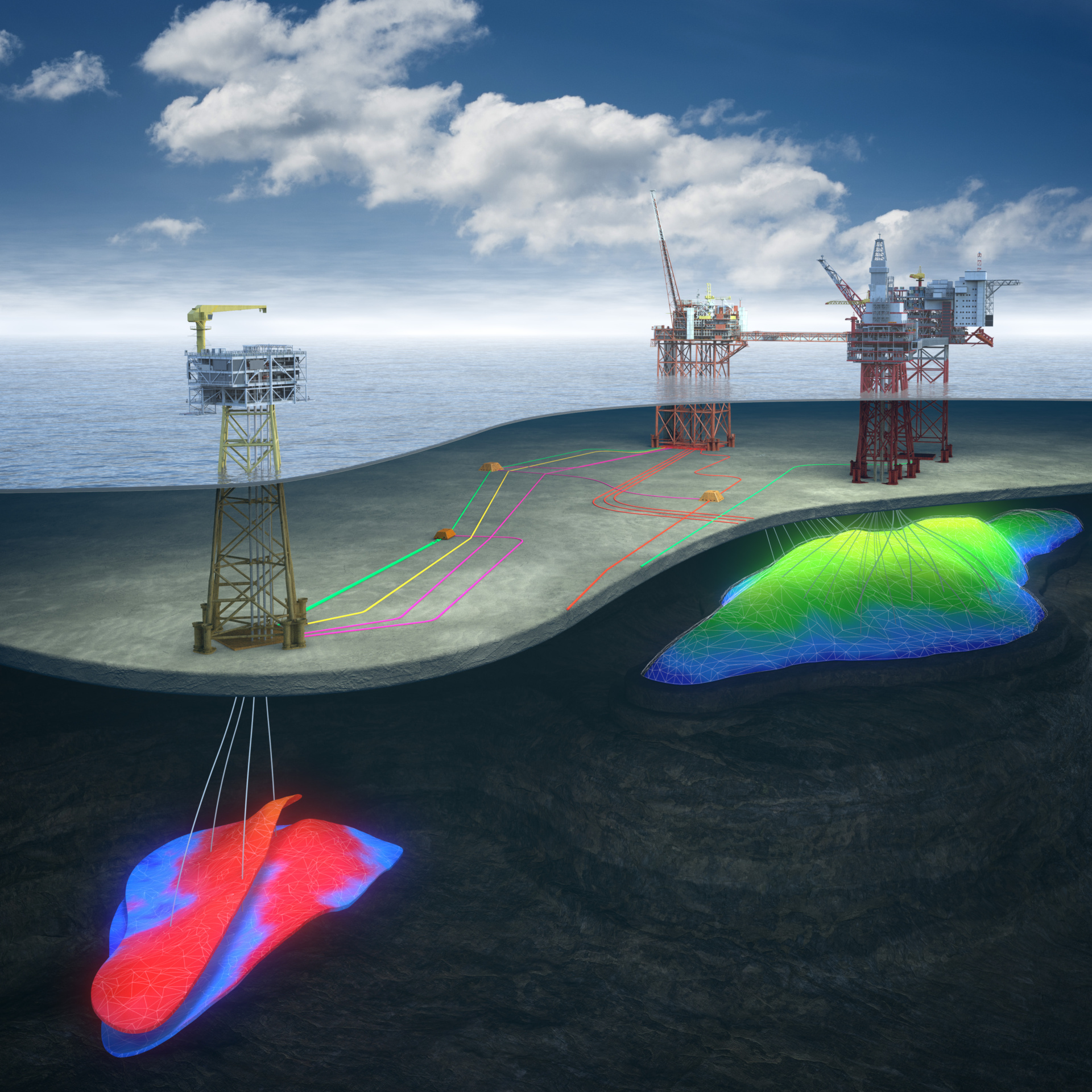 Kart og feltillustrasjoner - Aker BP